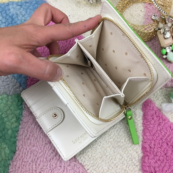 kate spade | Bags | Kate Spade Lime Green Latticework Wallet | Poshmark